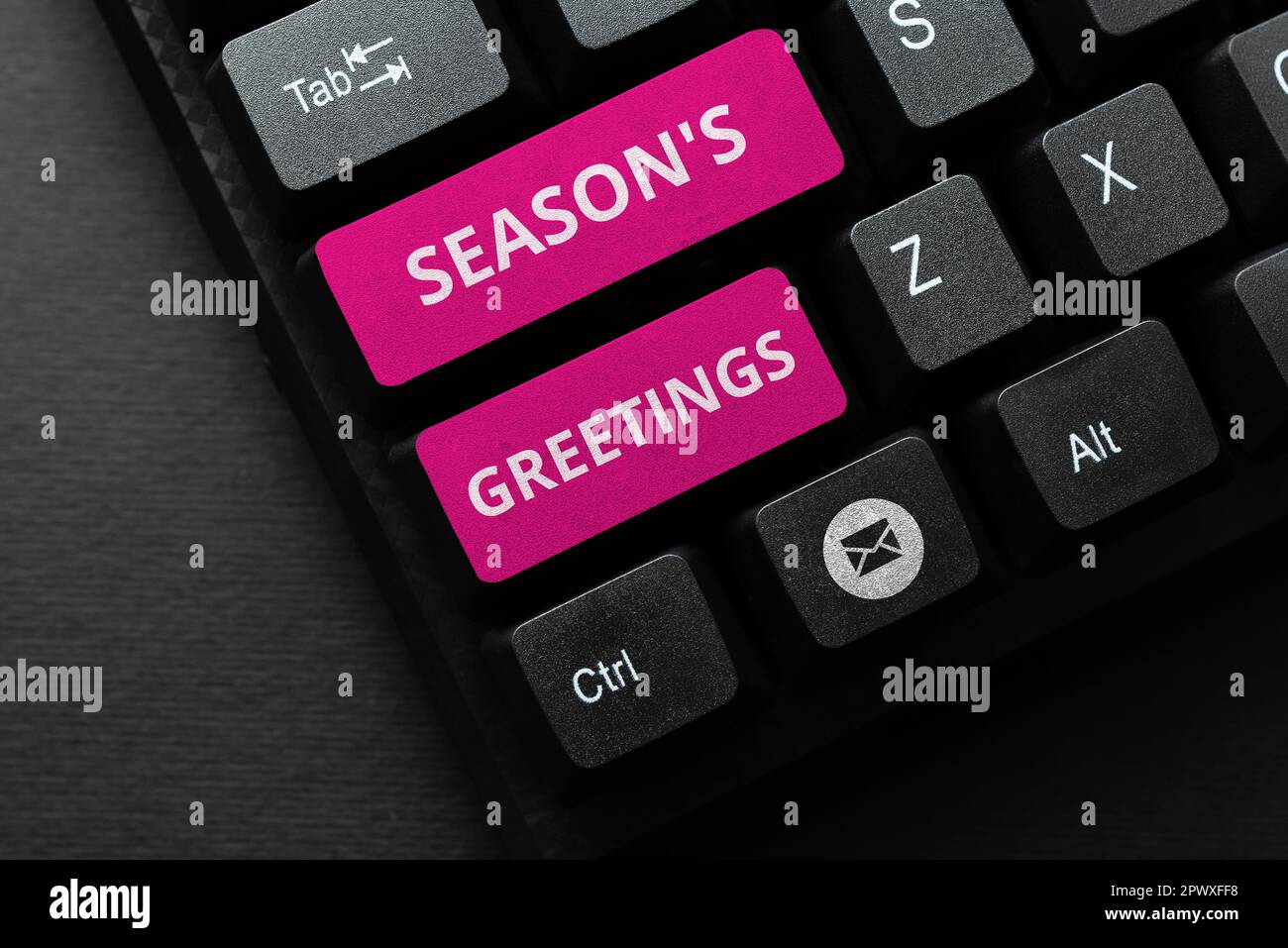 Sign displaying Season's Greetings, Word for Used as an expression of ...