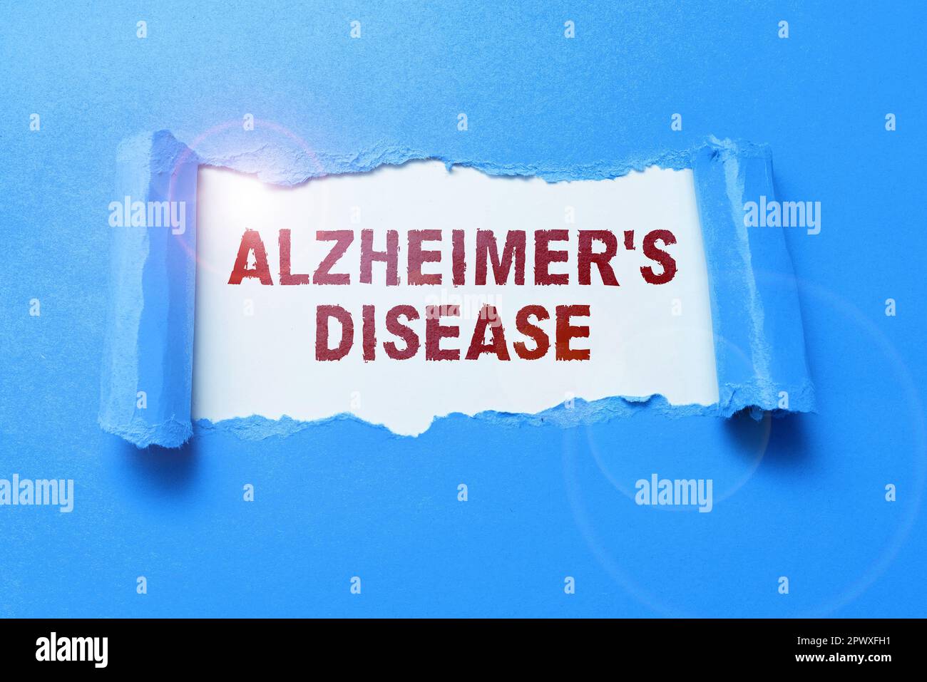 Hand writing sign Alzheimer's Disease, Concept meaning Advanced mental ...