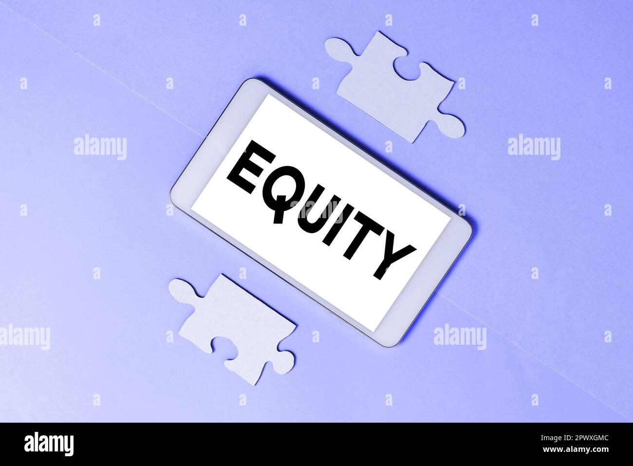 Hand writing sign Equity, Business showcase quality of being fair and ...