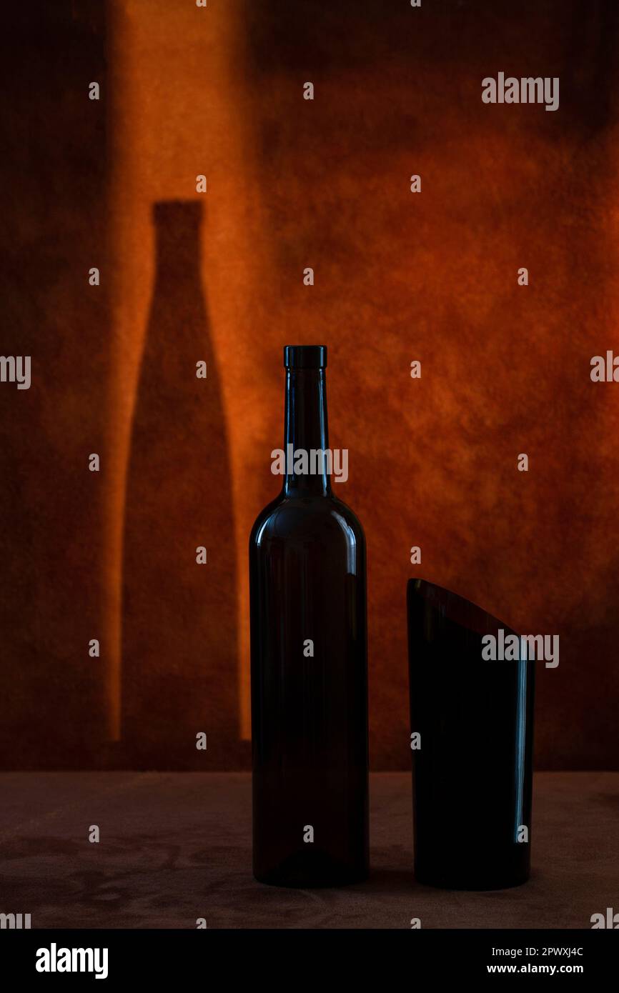 Still life with glass objects and shadow Stock Photo - Alamy