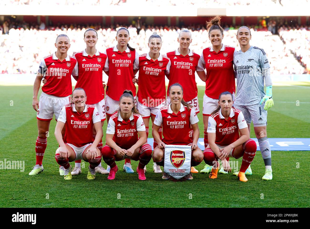 Arsenal's Katie McCabe, Lotte Wubben-Moy, Rafaelle Souza, Steph Catley ...