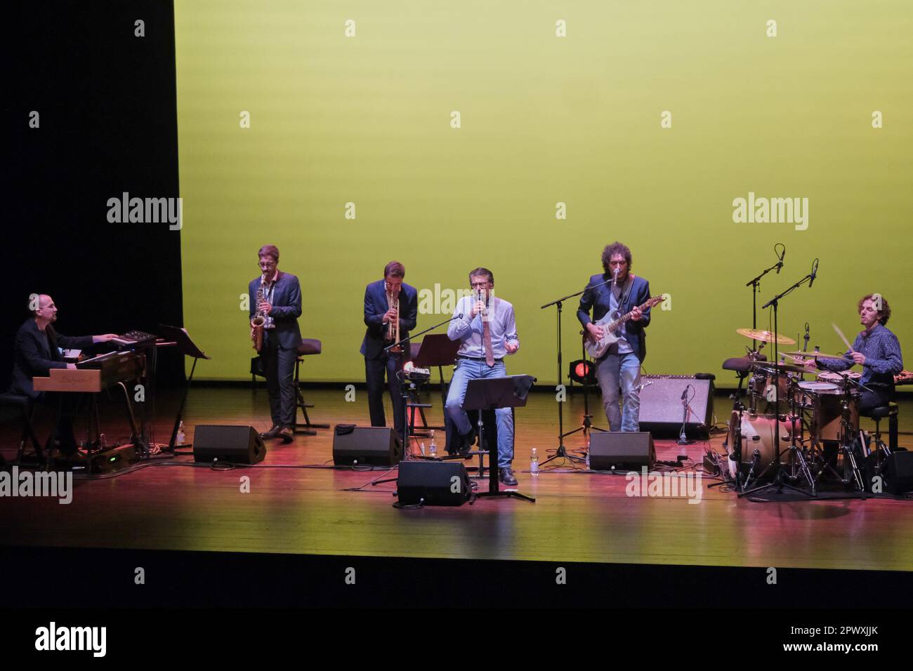 Teatro Ristori, Verona, Italy, April 30, 2023, Gege' Telesforo, Michele ...