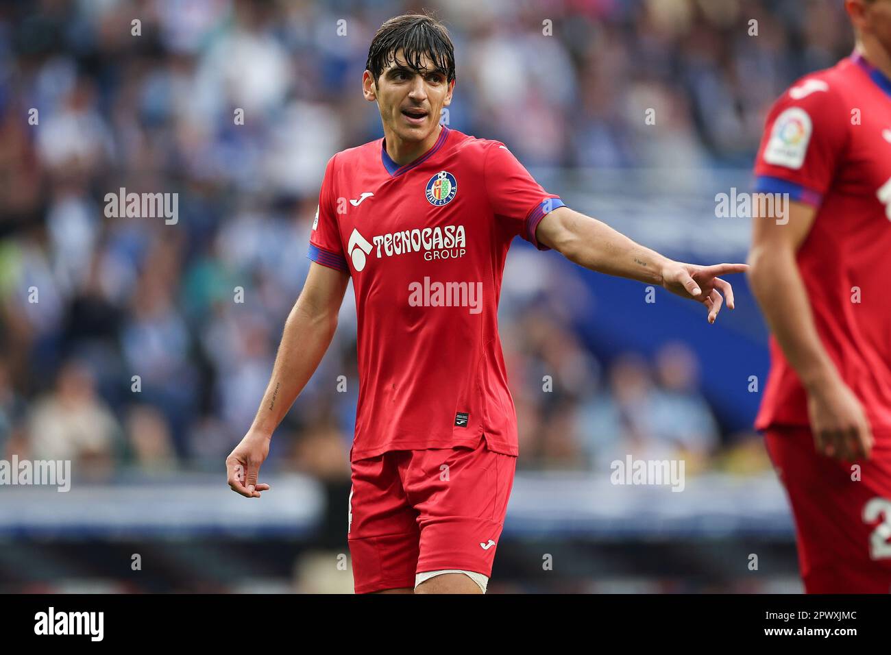 BARCELONA, SPAIN - APRIL 30: Gonzalo Villar of Getafe CF during the La ...