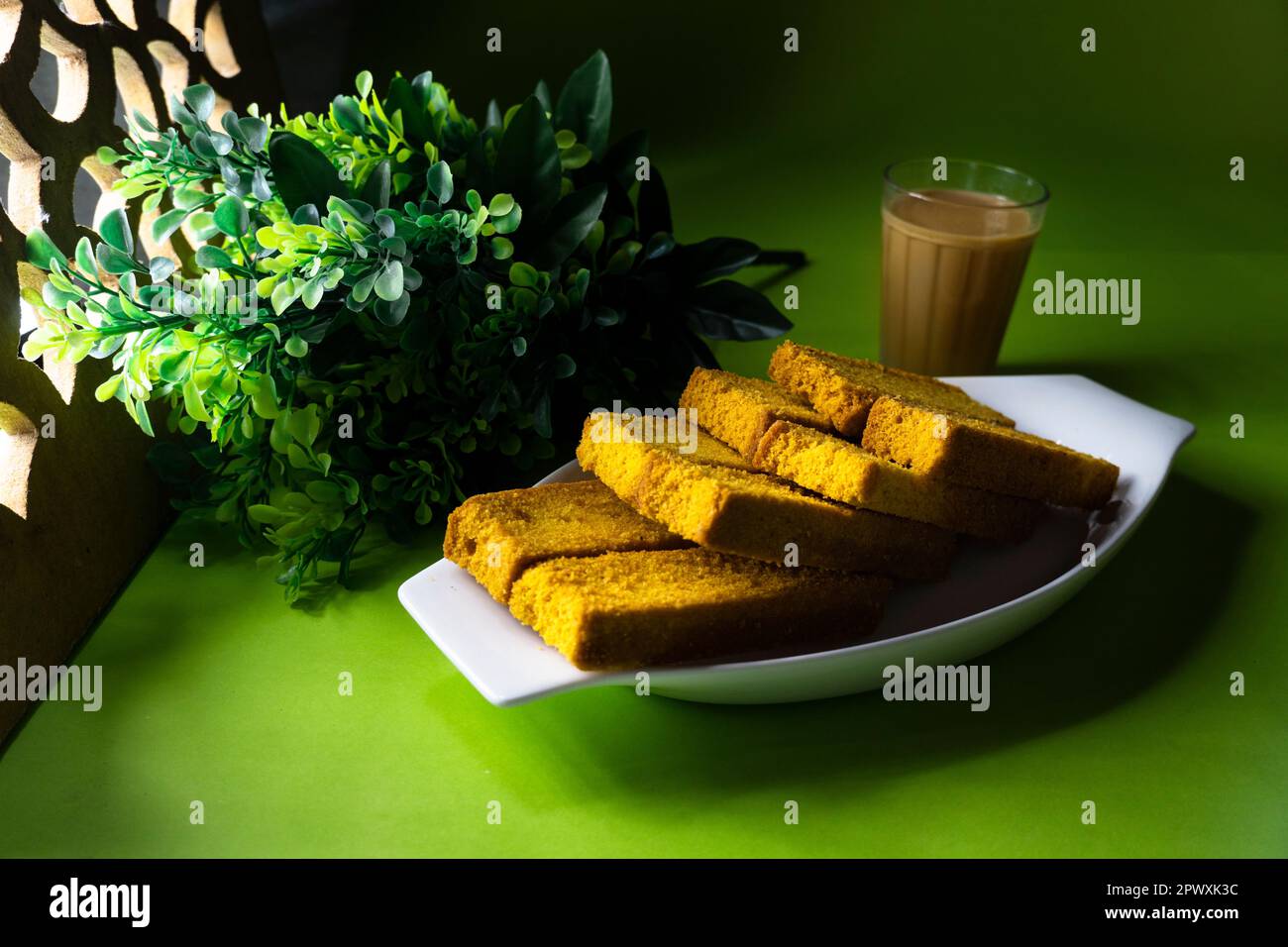 Cake rusk delicious indian Pakistani snacks Stock Photo - Alamy
