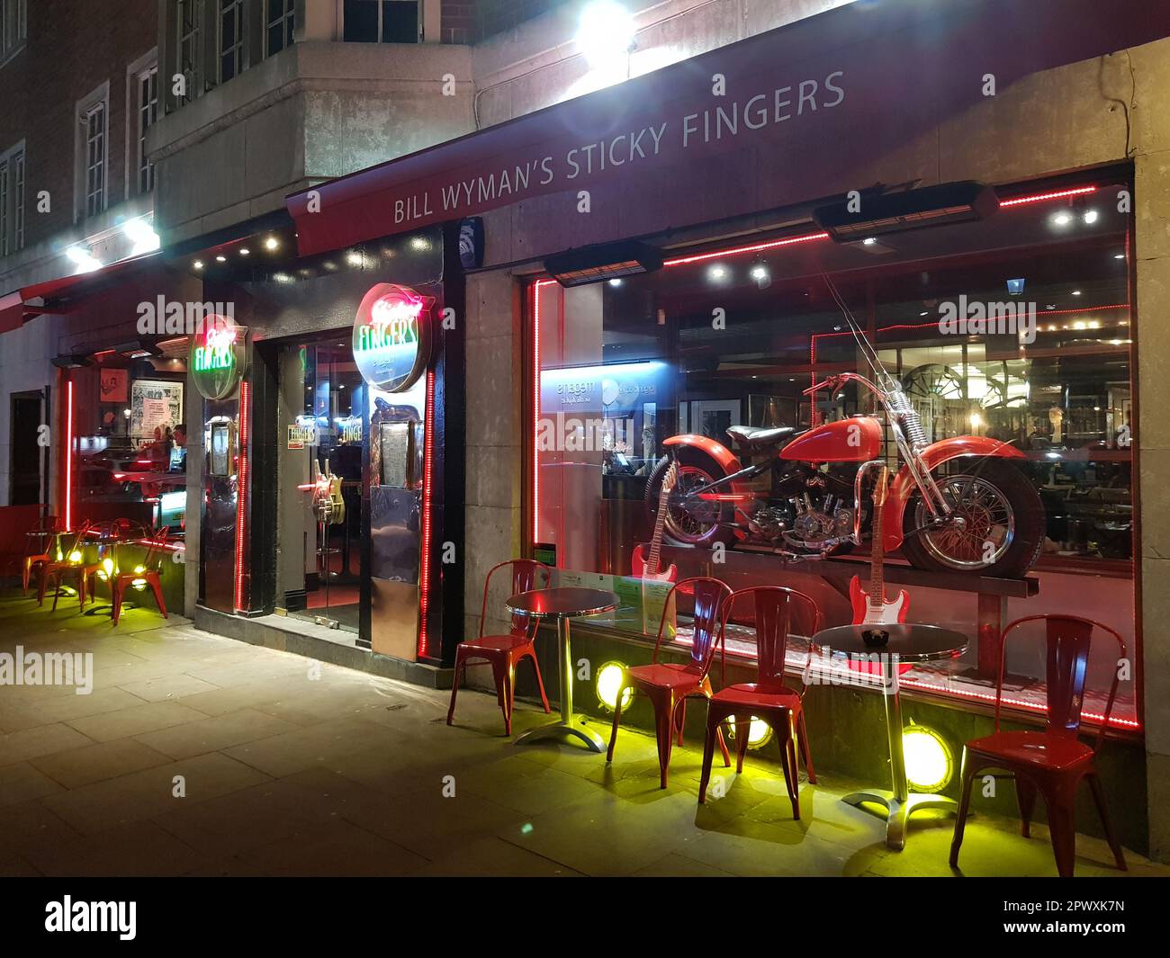 Sticky Fingers restaurant, London Stock Photo - Alamy