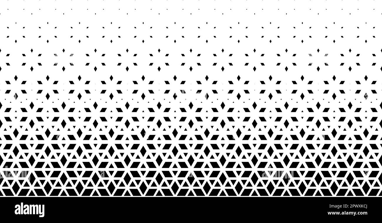 Geometric pattern of black figures on a white background.Seamless in ...