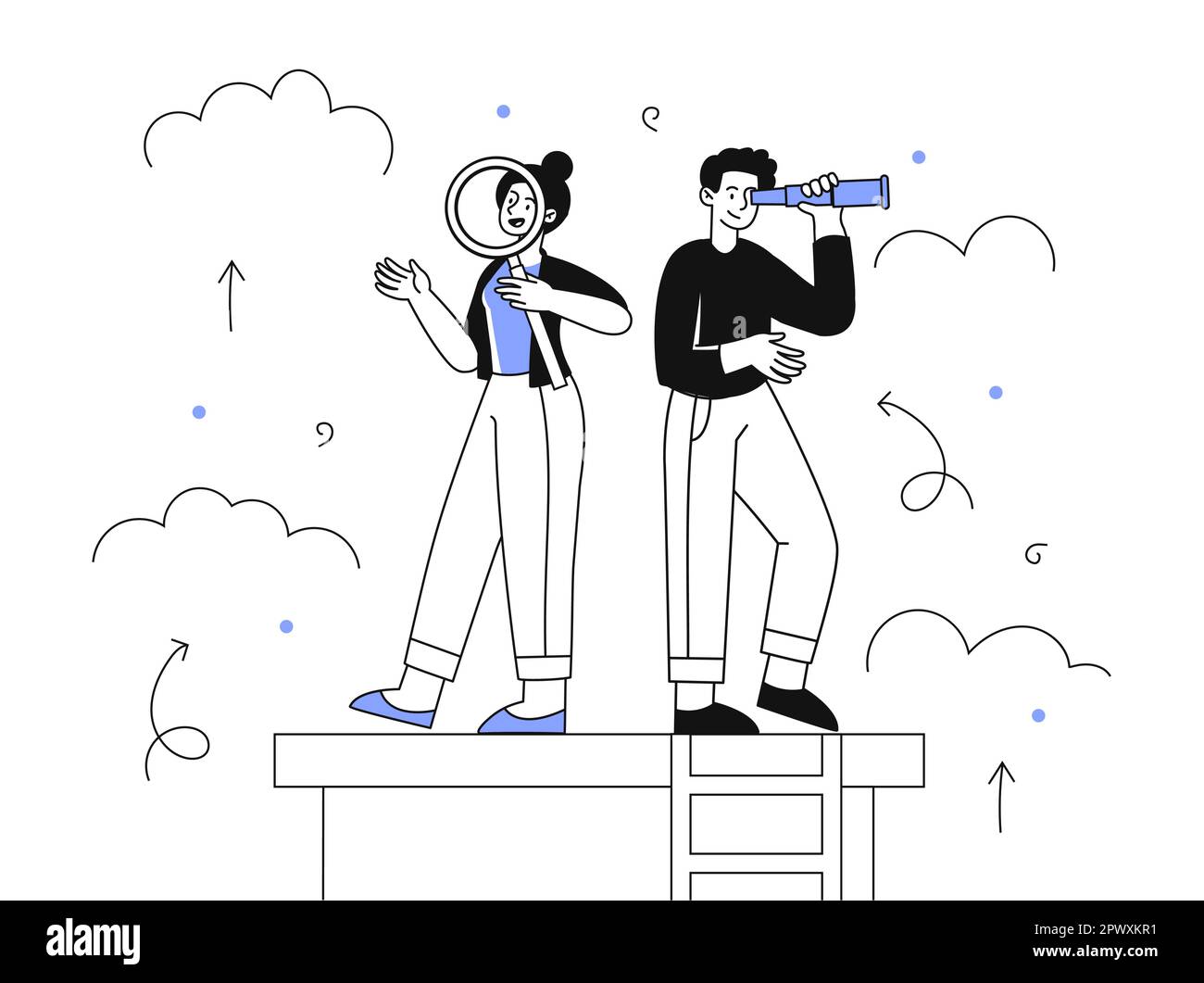 Black man search vacancy Stock Vector Images - Alamy