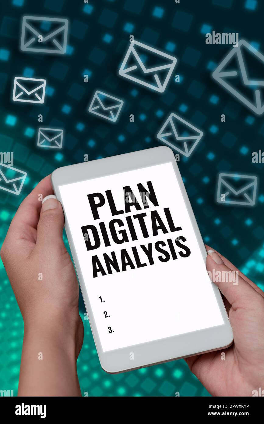 Text showing inspiration Plan Digital Analysis, Word for Analysis of ...