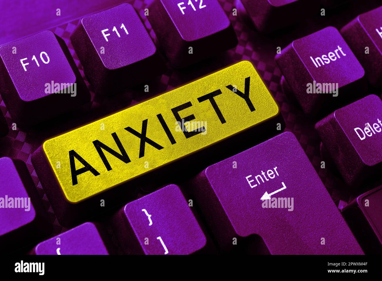 Text showing inspiration Anxiety, Concept meaning Excessive uneasiness ...