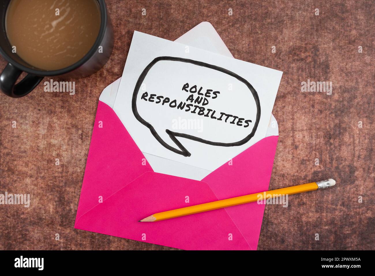 Text showing inspiration Roles And Responsibilities, Business idea ...