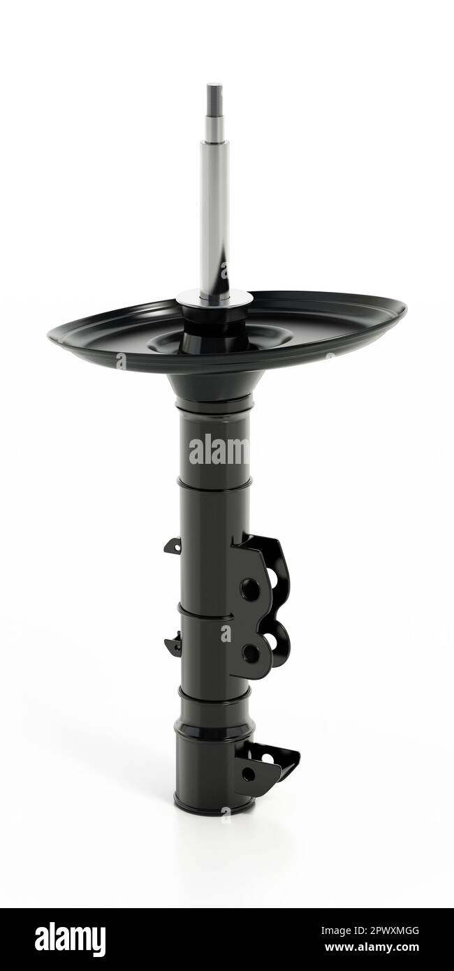 Shock absorber isolated on white background. 3D illustration Stock ...