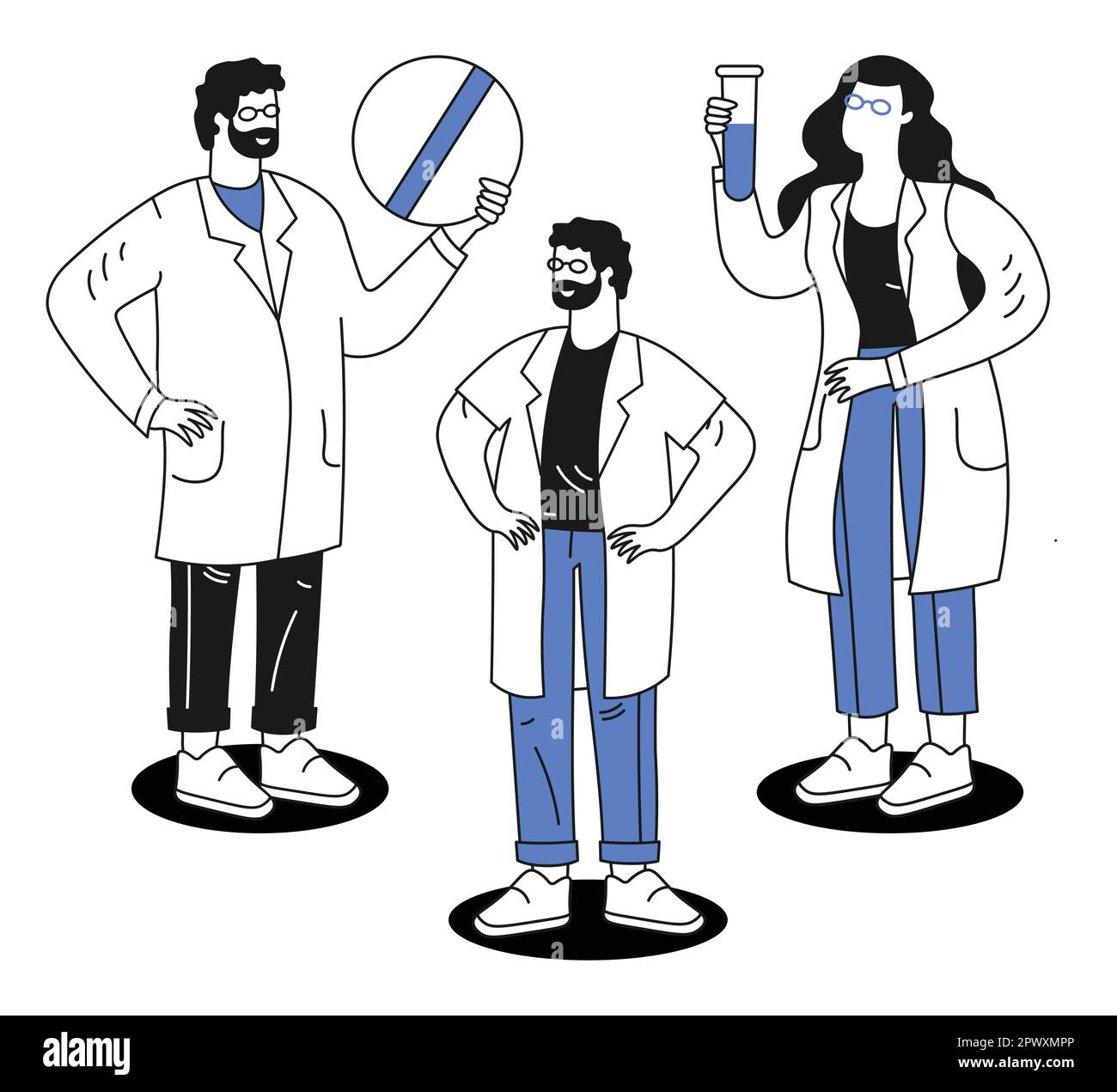 Male & female test tube Stock Vector Images - Alamy