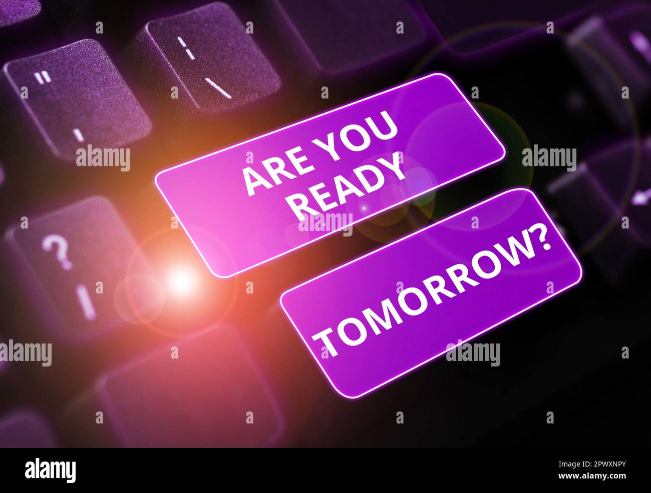 Text caption presenting Are You Ready Tomorrow, Business overview ...