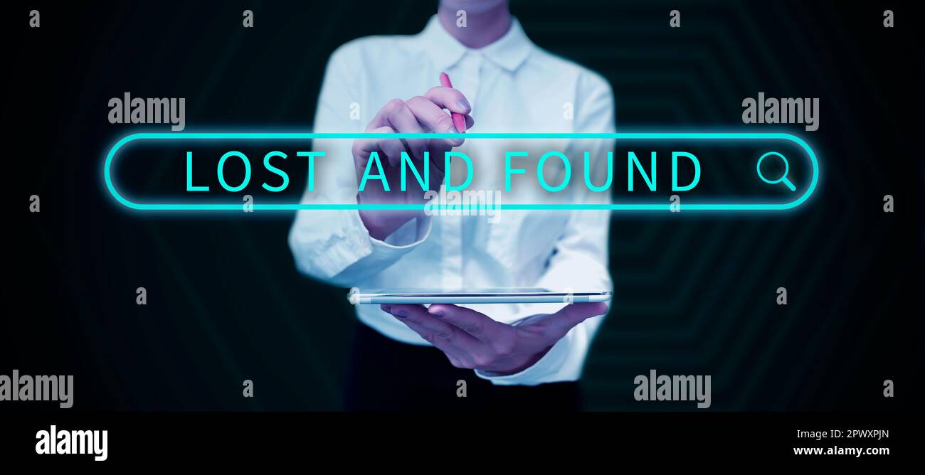 Writing displaying text Lost And Found, Word Written on Place where you ...