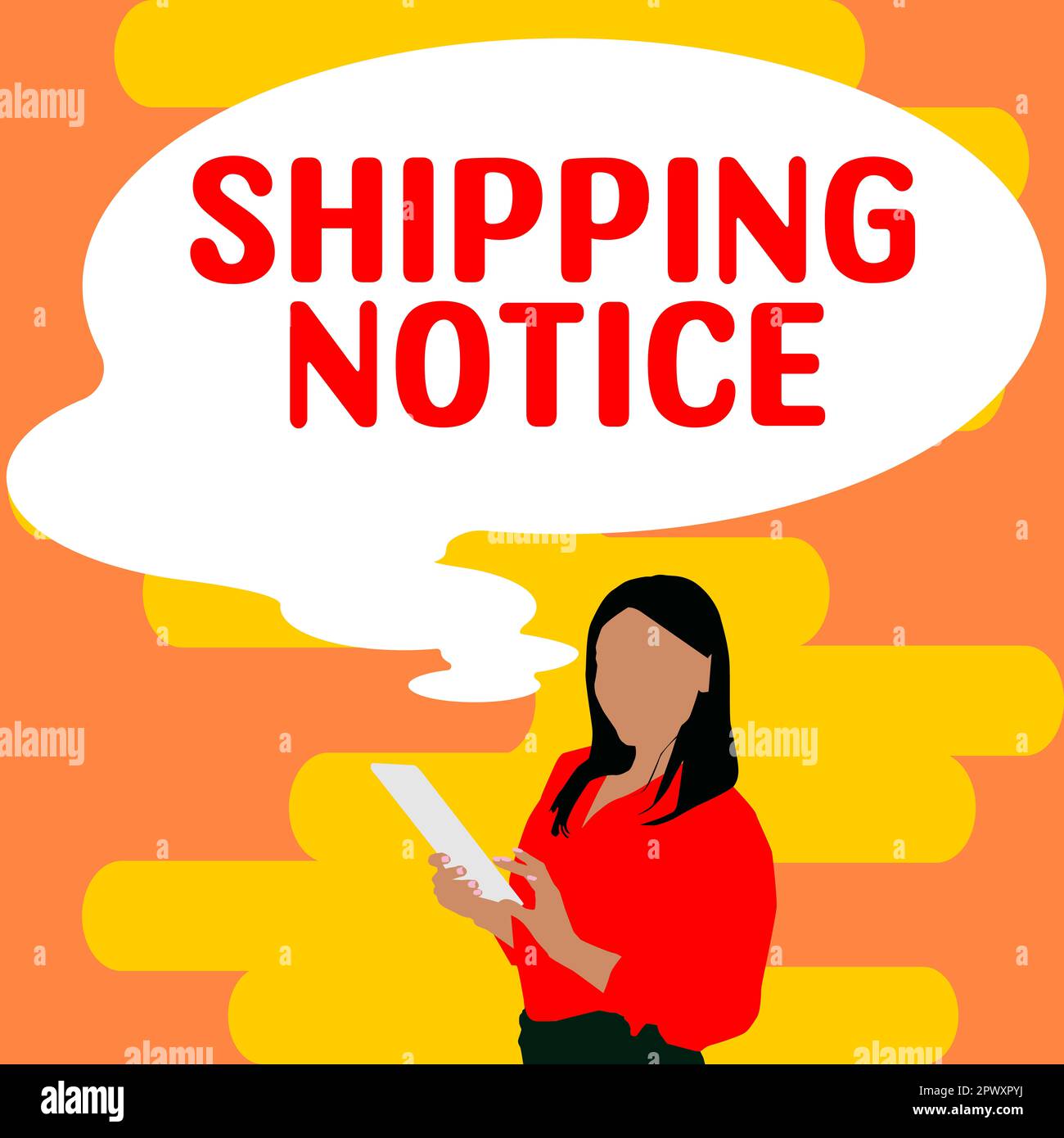 Text caption presenting Shipping Notice, Word for ships considered ... Text caption presenting Shipping Notice, Word for ships considered ...