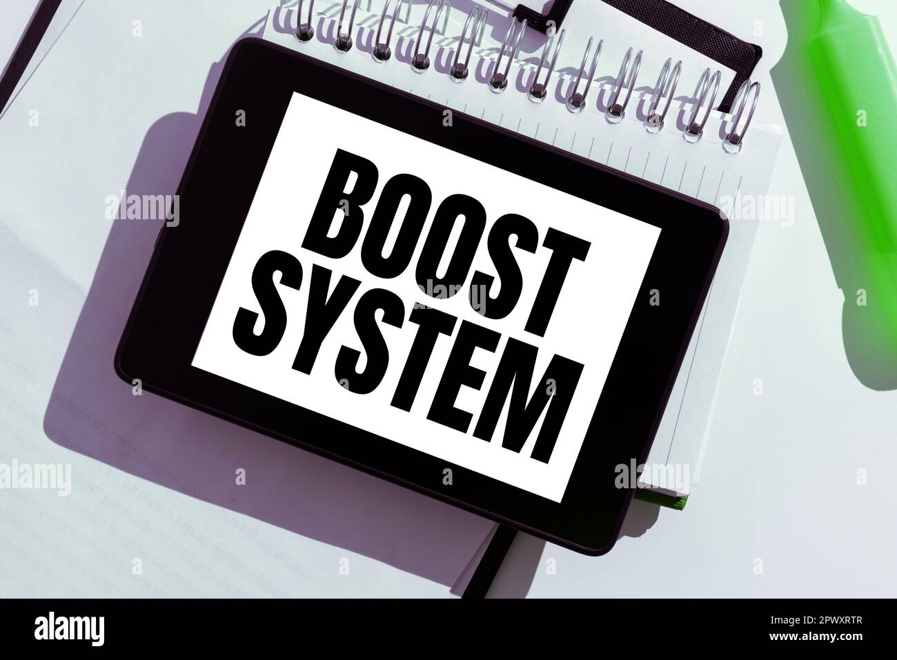 Inspiration showing sign Boost System, Business concept Rejuvenate Upgrade Strengthen Be ...