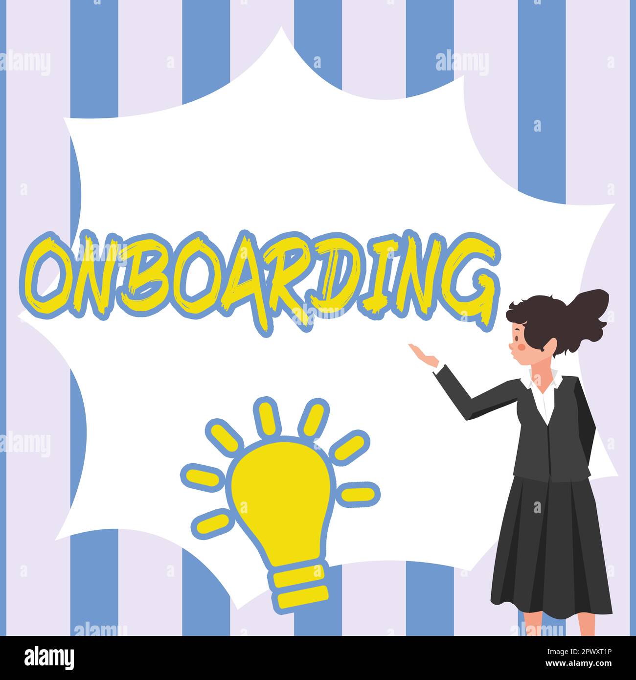 Text Caption Presenting Onboarding Business Idea Action Process Of Integrating A New Employee