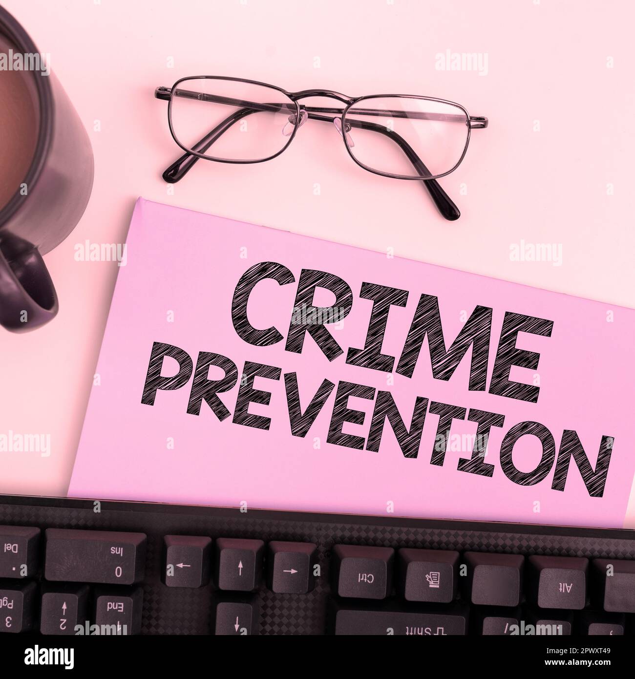 Hand writing sign Crime Prevention, Business overview Federal Offense ...