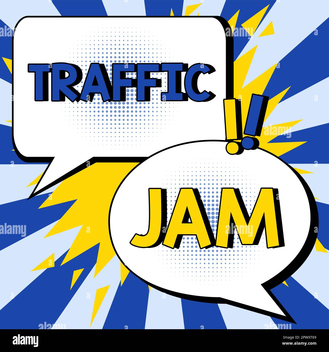 Text sign showing Traffic Jam, Business concept a large number of ...