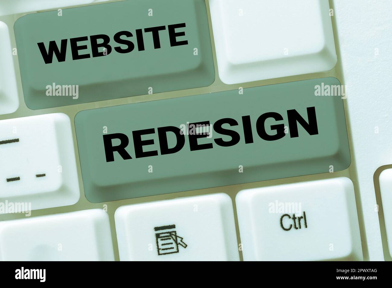 Conceptual caption Website Redesign, Word for modernize improver or evamp your website's look ...