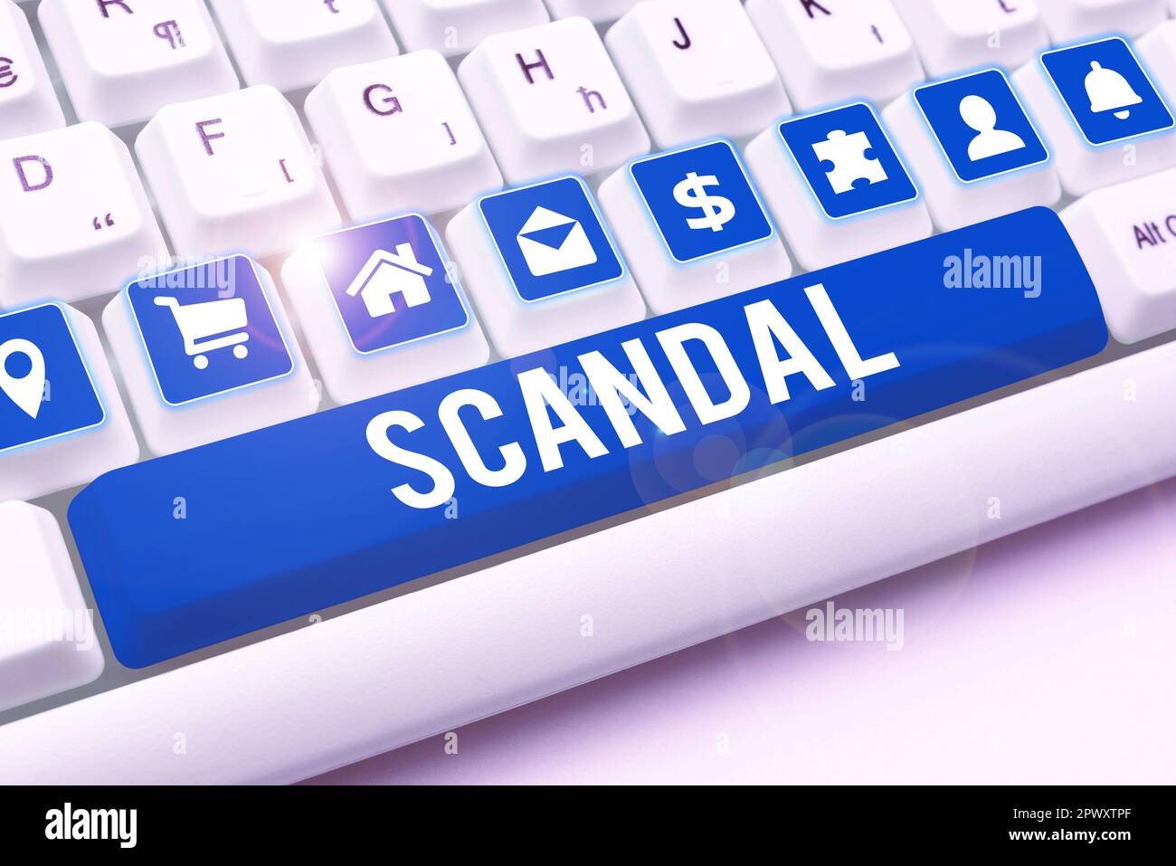 Writing displaying text Scandal, Business concept an action or event ...