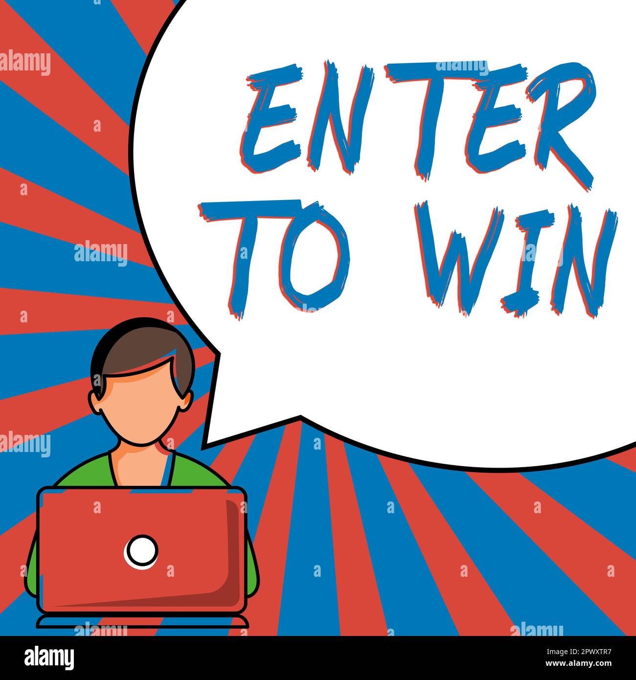 Handwriting text Enter To Win, Business showcase exchanging something ...