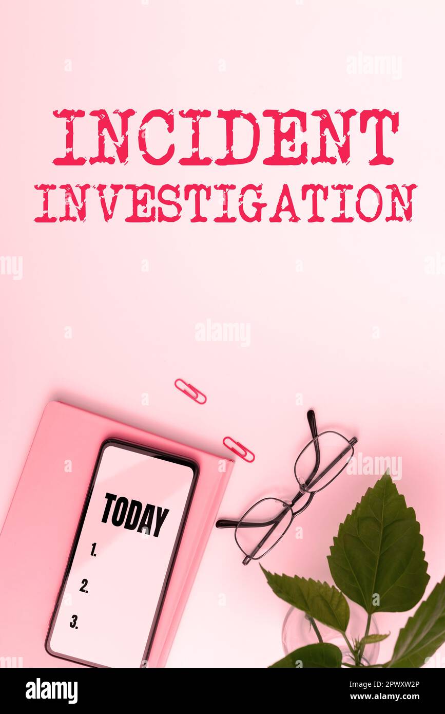 Text showing inspiration Incident Investigation, Internet Concept responsible for the integrity ...