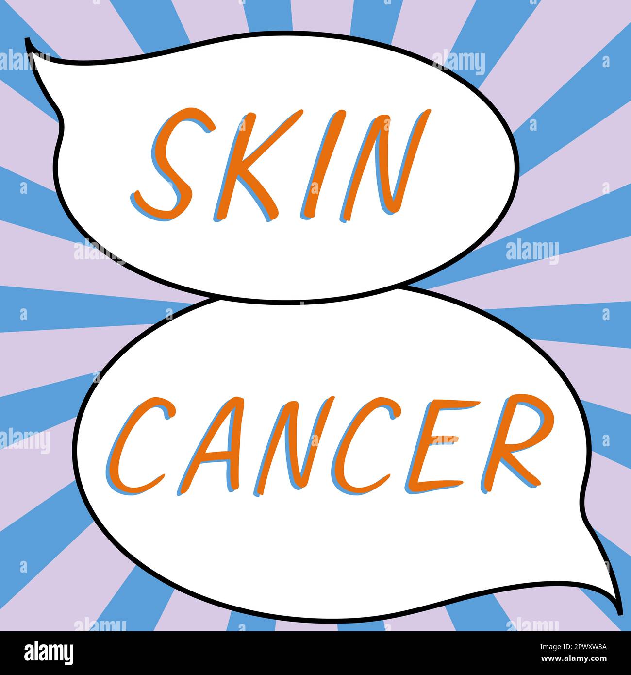 Conceptual display Skin Cancer, Conceptual photo uncontrolled growth of ...