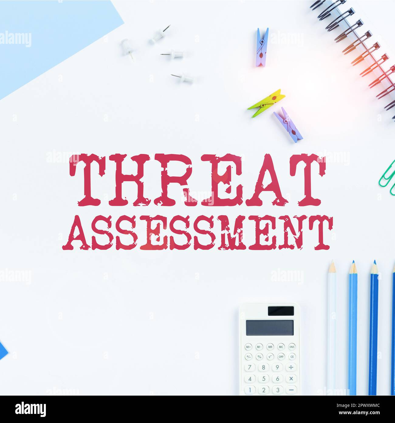 Hand writing sign Threat Assessment, Conceptual photo determining the ...