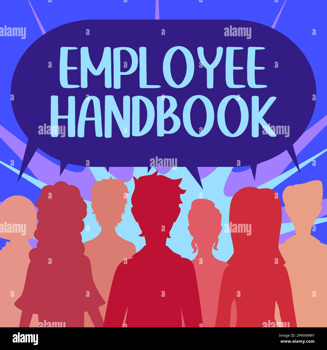 Handwriting text Employee Handbook, Concept meaning Document that ...