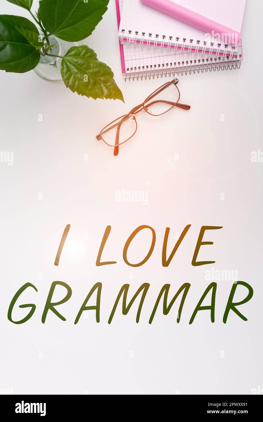 Conceptual display I Love Grammar, Business concept act of admiring ... Conceptual display I Love Grammar, Business concept act of admiring ...