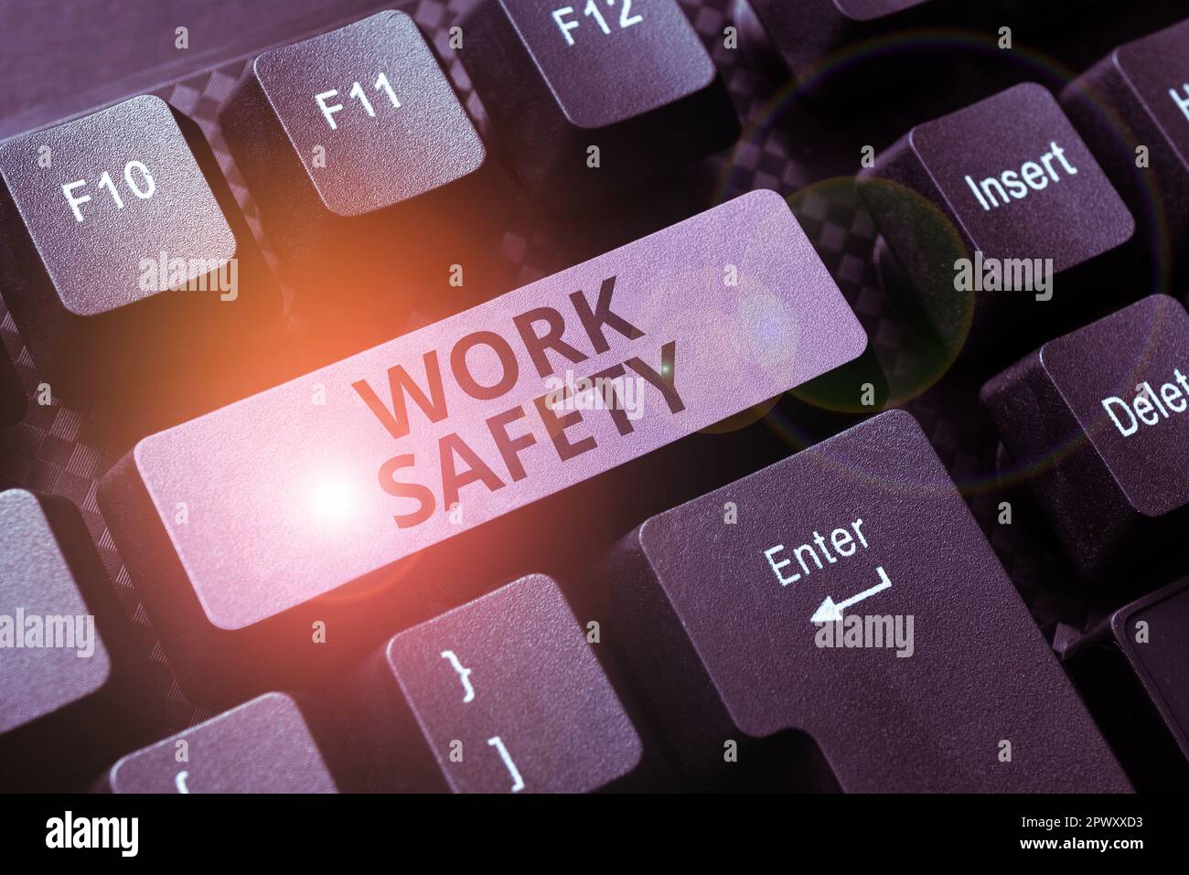Text sign showing Work Safety, Conceptual photo Policies and control in ...