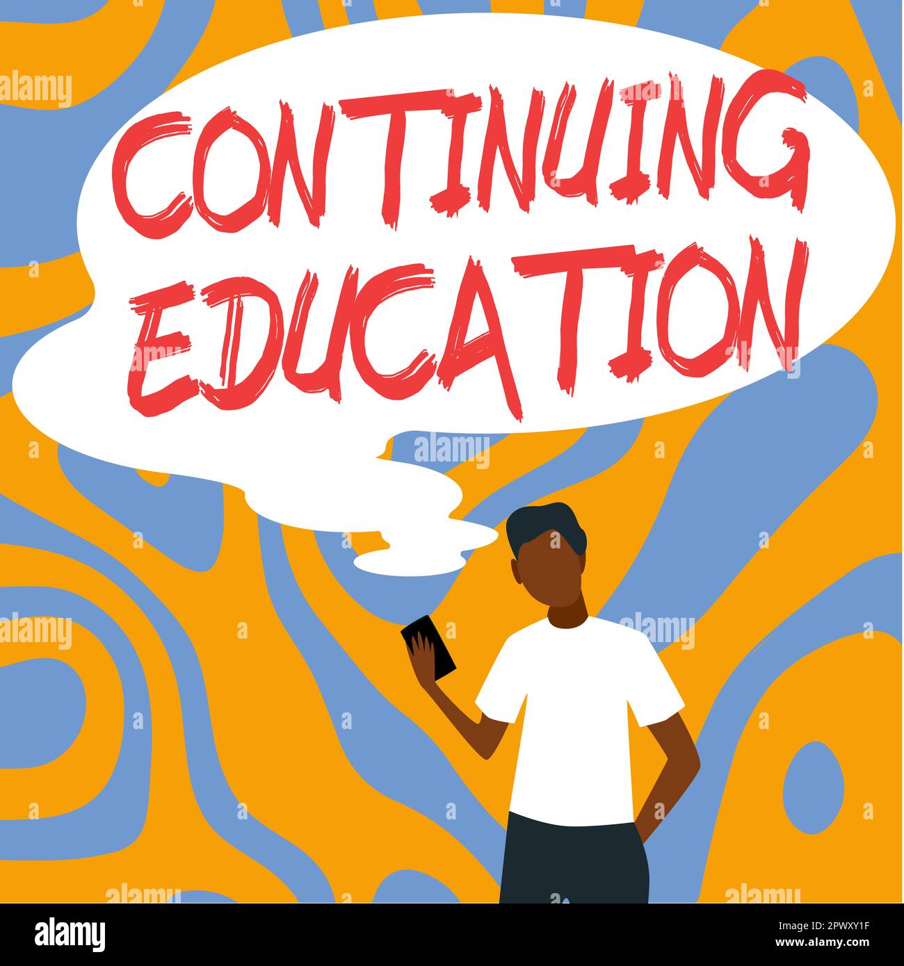 Text sign showing Continuing Education, Business concept Continued ...