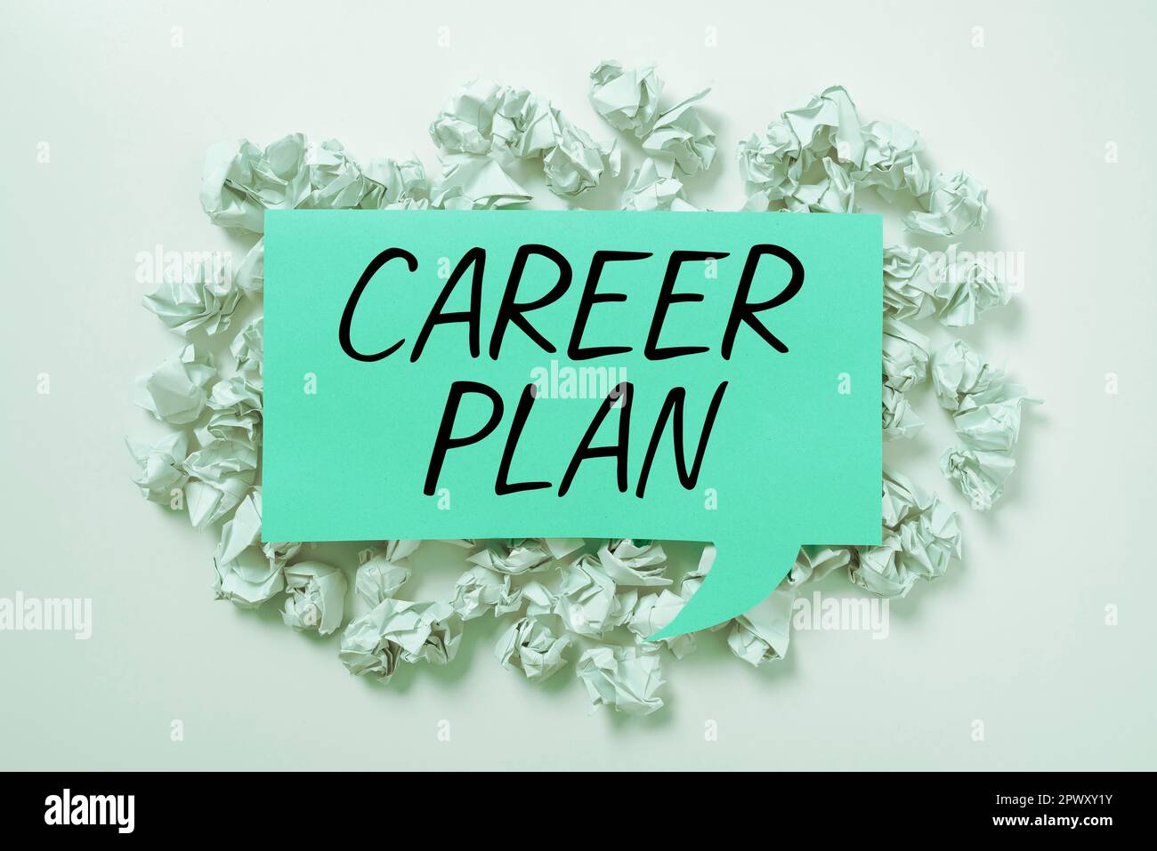 Handwriting text Career Plan, Concept meaning ongoing process where you ...