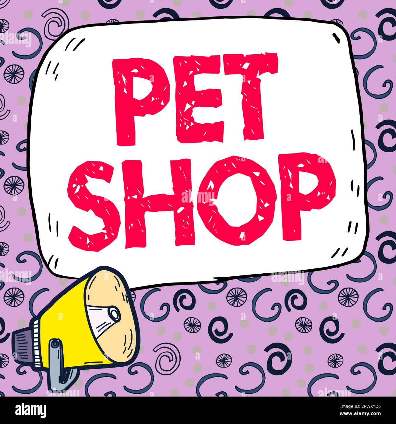 Sign displaying Pet Shop, Business concept Retail business that sells ...