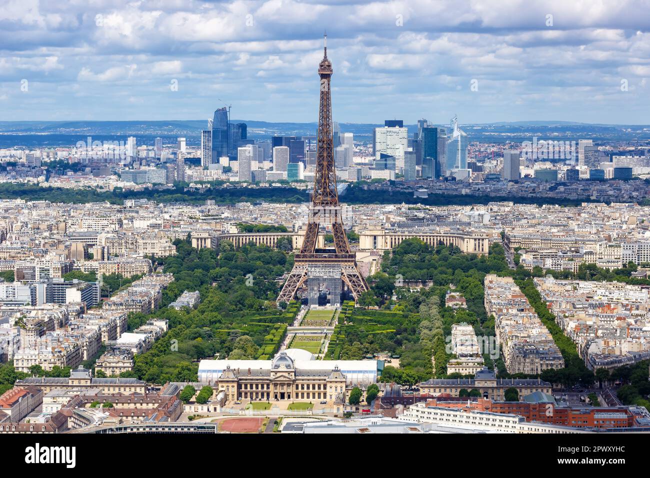 Paris Eiffel tower travel traveling landmark from above top view in ...