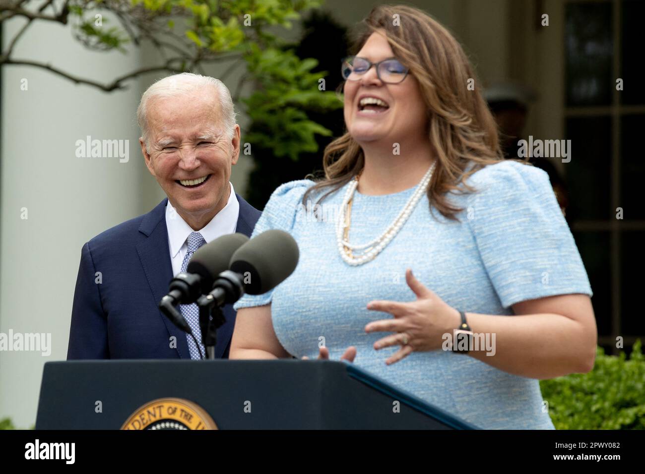 Washington, United States. 01st May, 2023. US President Joe Biden (L ...