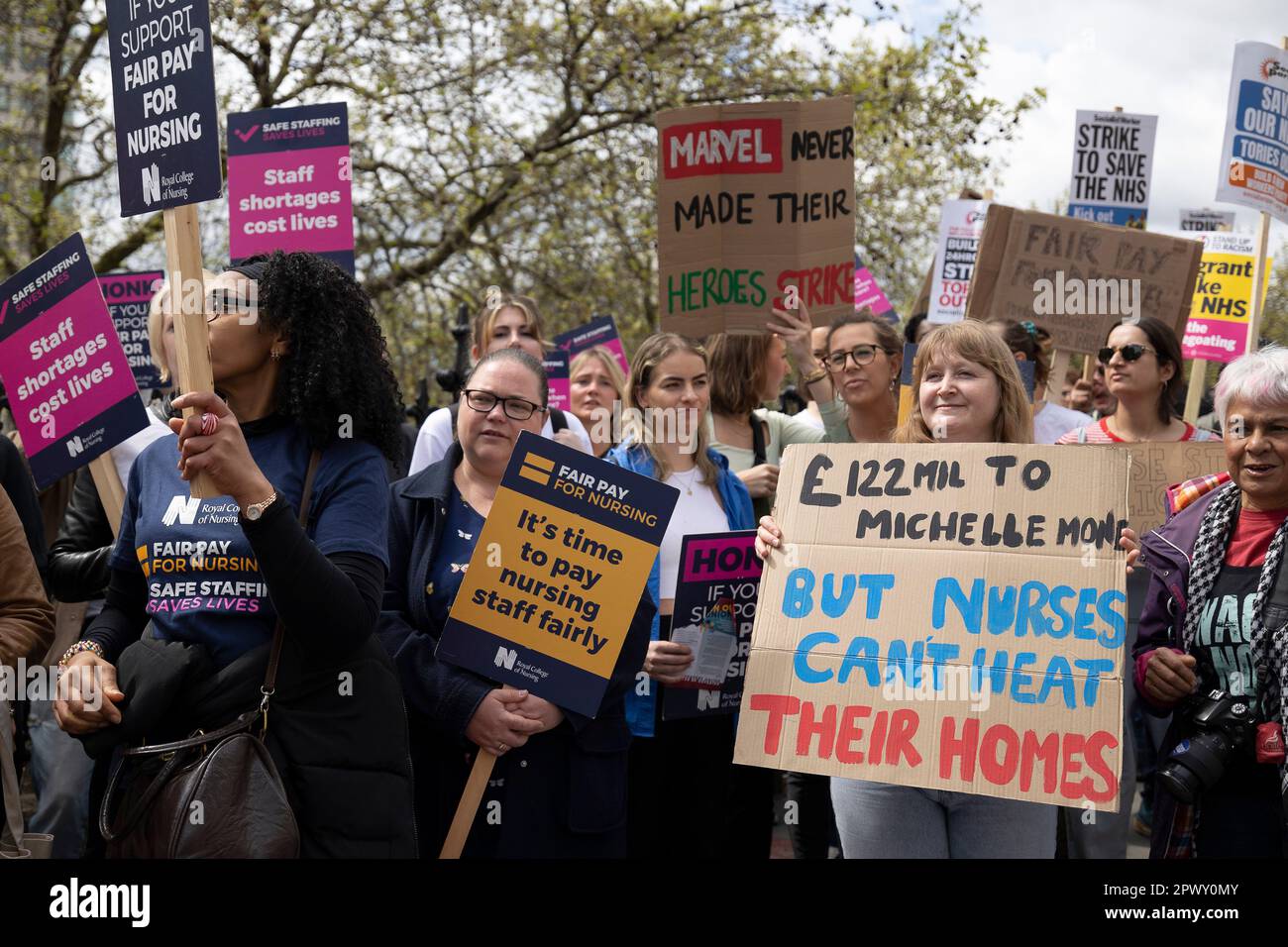 London, UK. 01st May, 2023. Nurses from the Royal College Nursing (RCN ...