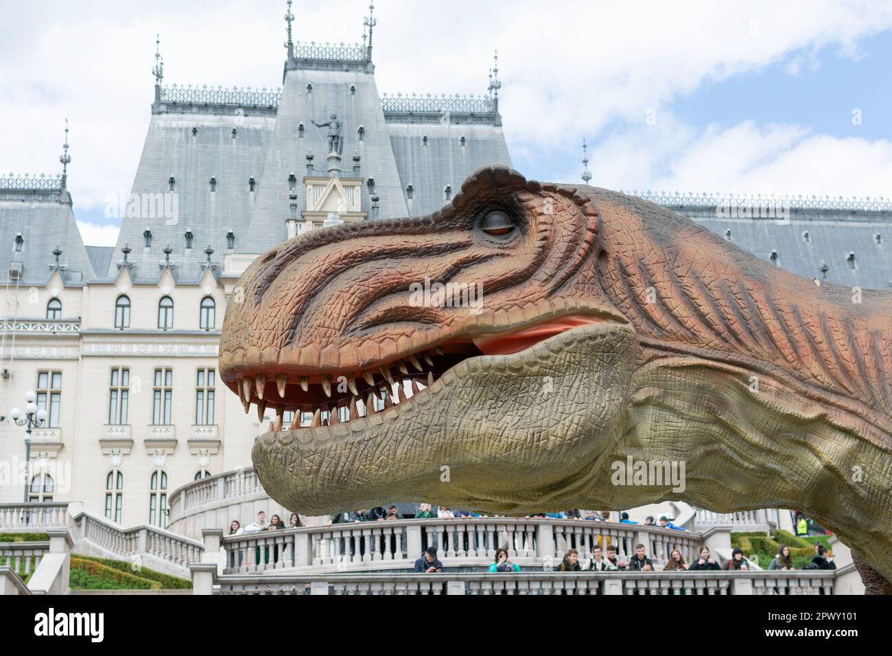 Iasi, Romania - April 28, 2023: Reconstructed life-size animated models ...