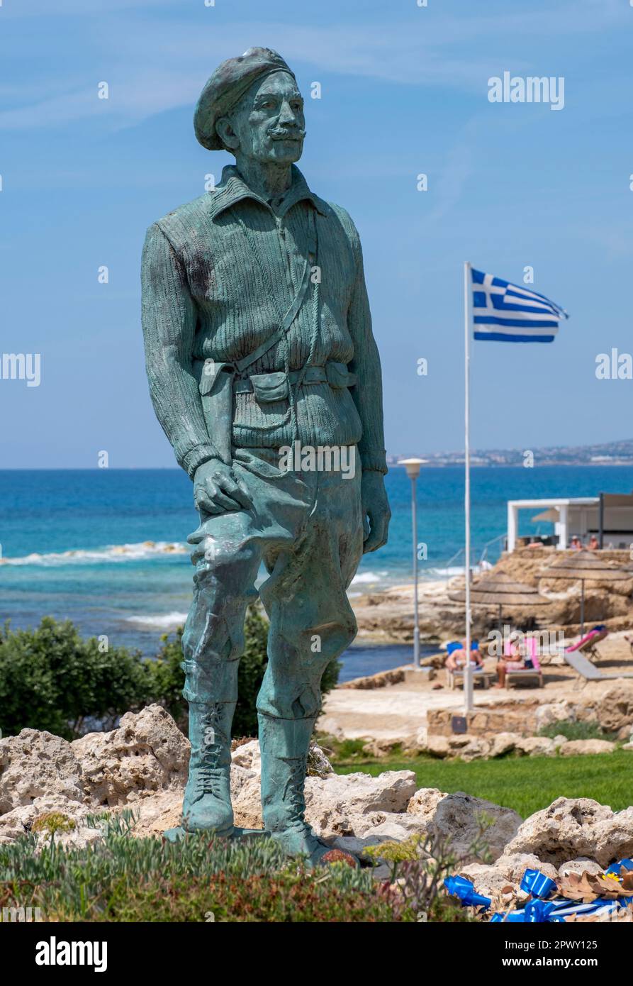 The Statue of General George Grivas-Dhigenis leader of the liberation ...