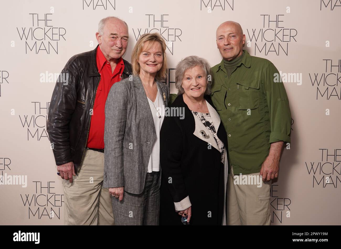 (left to right) Tim Woodward, Sarah, Woodward, Michele Dotrice and ...