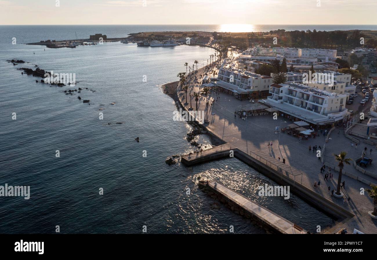 Aerial view paphos seafront hi-res stock photography and images - Alamy