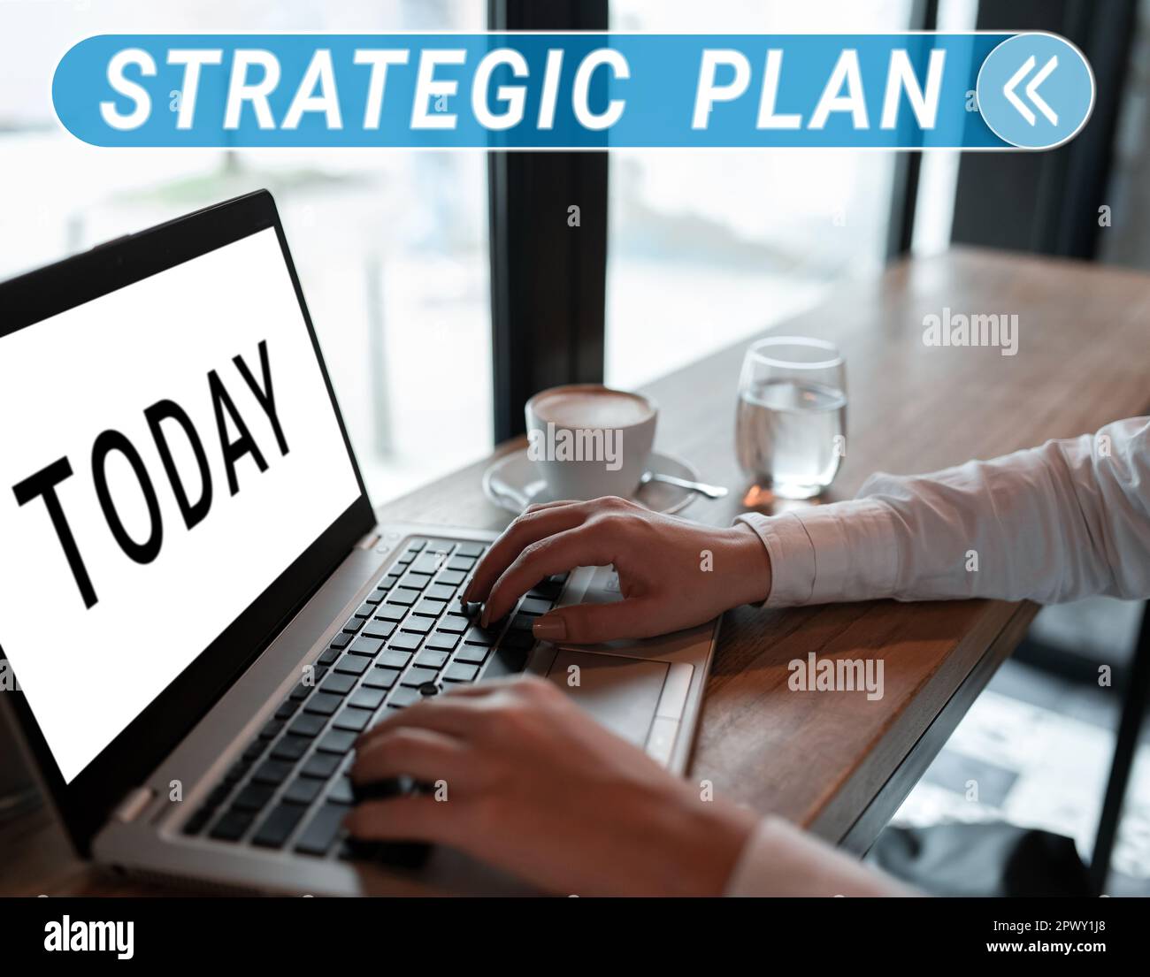 Text showing inspiration Strategic Plan, Business idea A process of ...