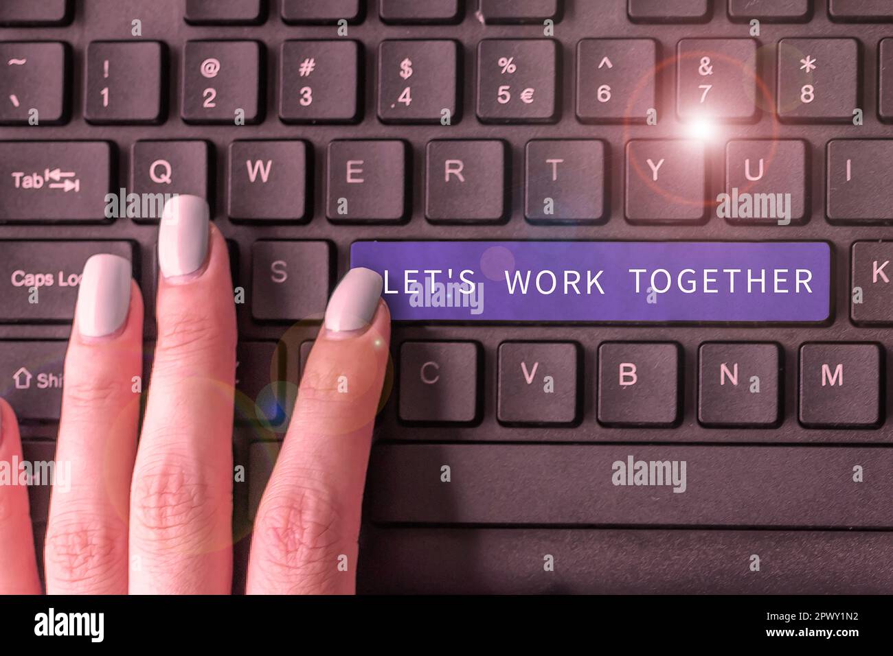 Conceptual display Let's Work Together, Word Written on Unite and Join ...