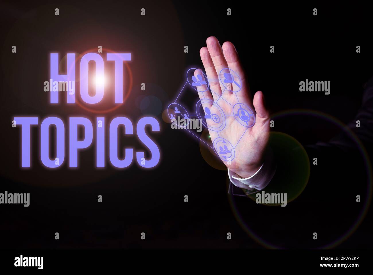Inspiration showing sign Hot Topics, Internet Concept subject that a ...