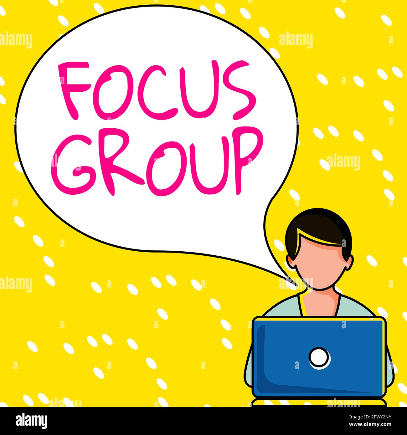 Handwriting text Focus Group, Business approach group of people ...