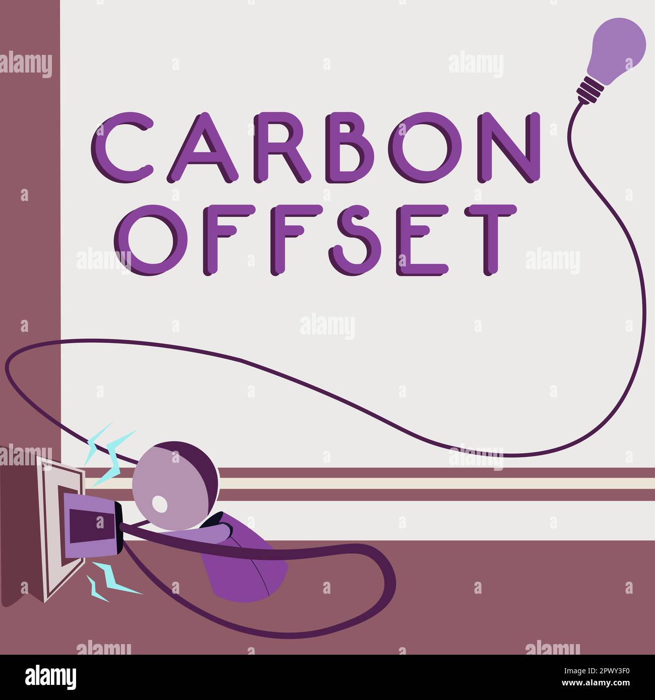 Conceptual display Carbon Offset, Conceptual photo Reduction in ...