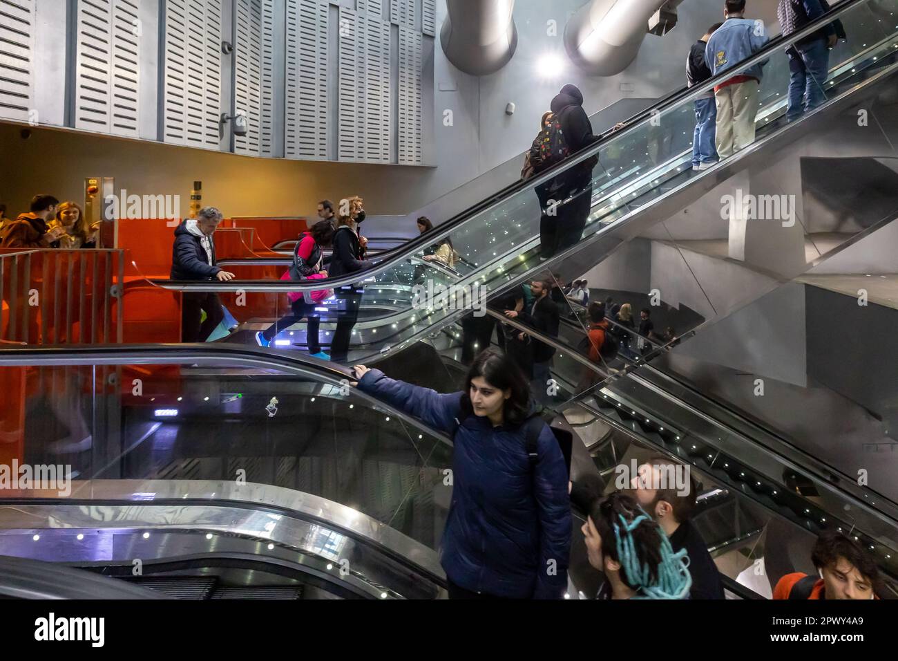 Naples, Italy - April 21, 2023: In the Garibaldi station of the Metro ...