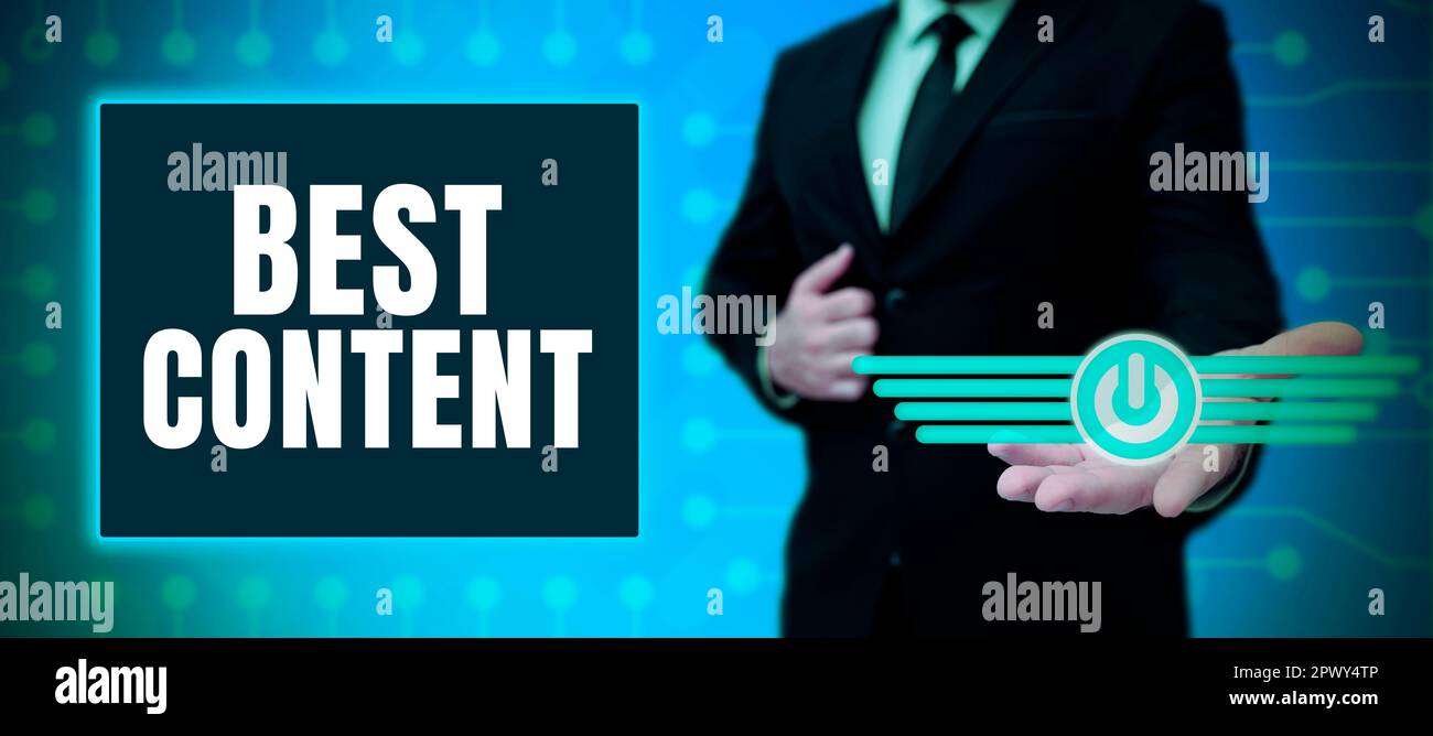 Conceptual display Best Content, Internet Concept Information and ...