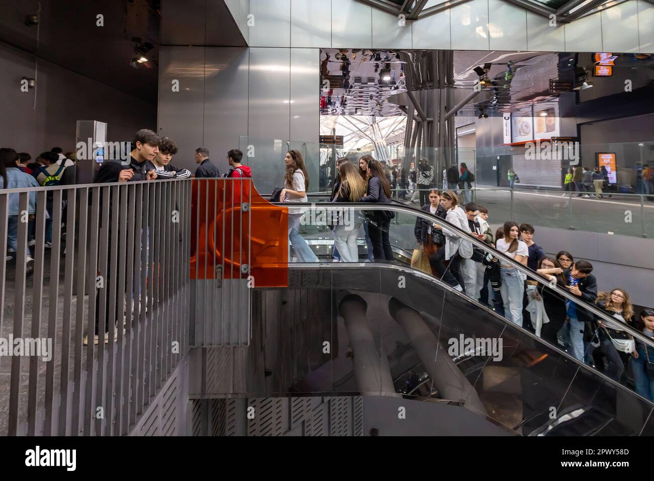 Naples, Italy - April 21, 2023: In the Garibaldi station of the Metro ...